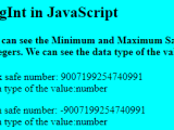 Bigint In Javascript Tpoint Tech