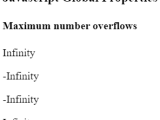 Javascript Infinity Property Tpoint Tech