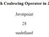 Javascript Nullish Coalescing Operator Tpoint Tech