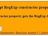 Javascript Regex Constructor Properties Tpoint Tech
