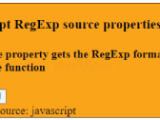 Javascript Regex Source Properties Tpoint Tech