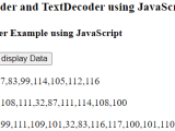 Textencoder And Textdecoder Using Javascript Tpoint Tech