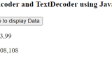 Textencoder And Textdecoder Using Javascript Tpoint Tech