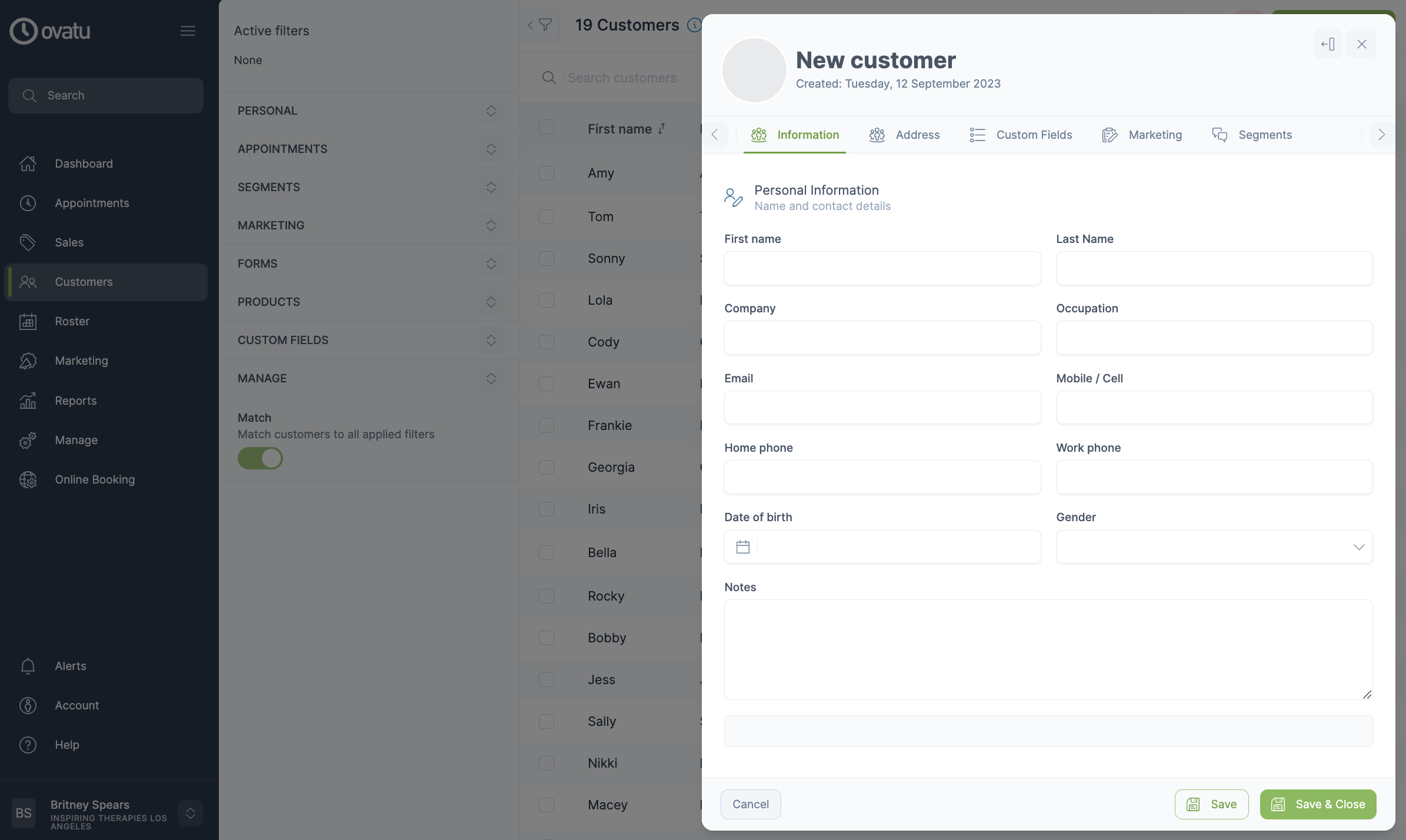 Adding A Customer Ovatu Help Guides
