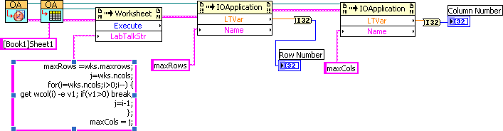 Help Online Labview Vi Using Labtalk To Get Worksheet Information