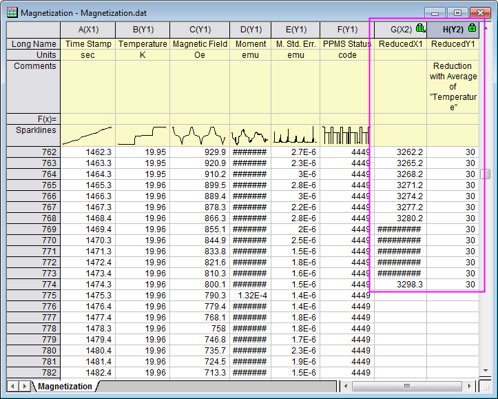 Help Online Tutorials Data Reduction