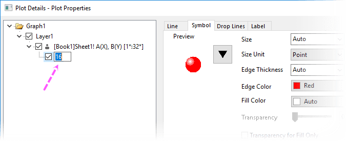 Help Online Origin Help Customizing Plot Elements