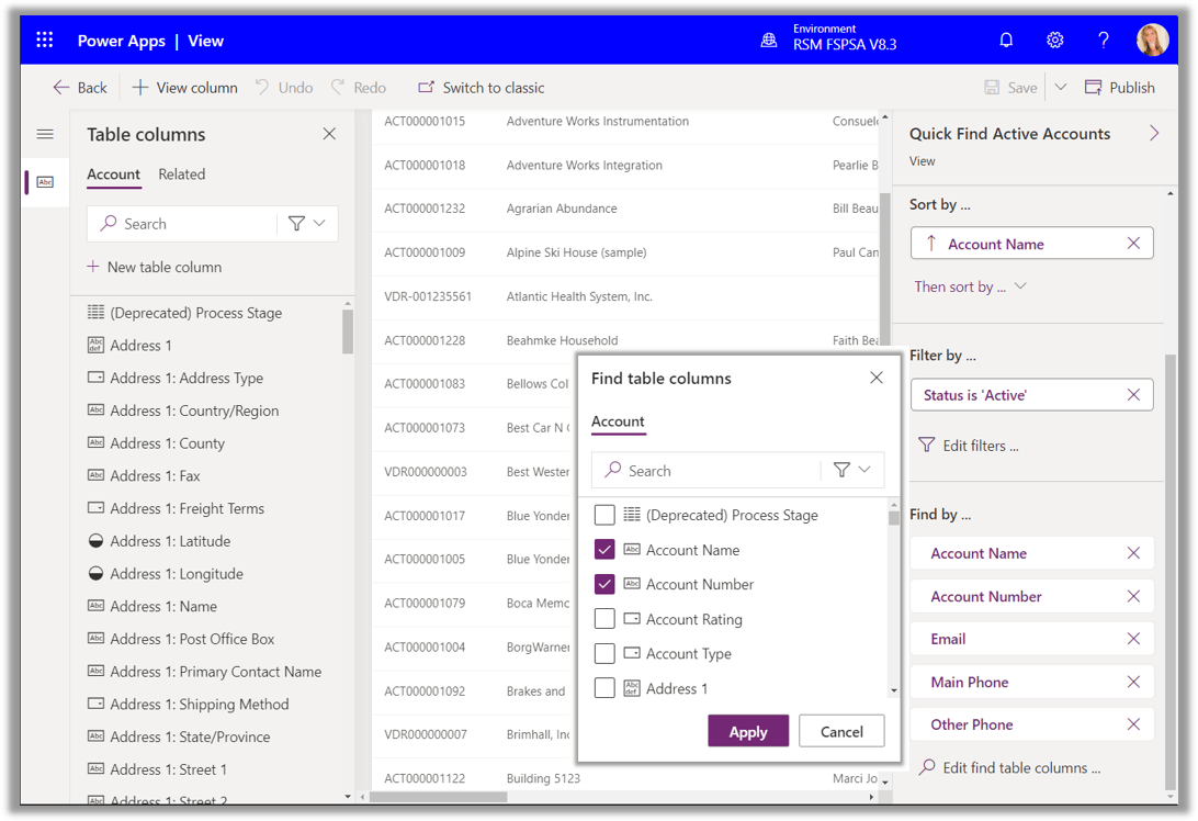 Simplified Dataverse search configuration – Dynamics 365 Talk
