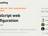 Javascript Web Configuration Docs Posthog