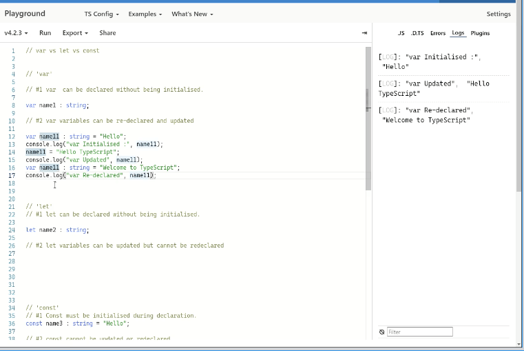 Typescript Variables And Data Types - Space Photo Collection - Desktop Quality