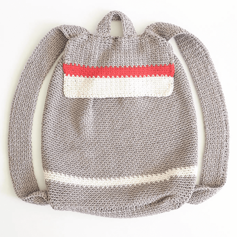 Color Block Backpack Crochet Pattern - Dabbles & Babbles