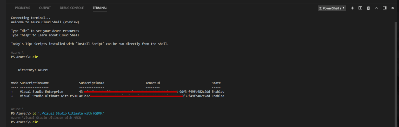 Azure Cloud Shell in Visual Studio Code - Daily .NET Tips