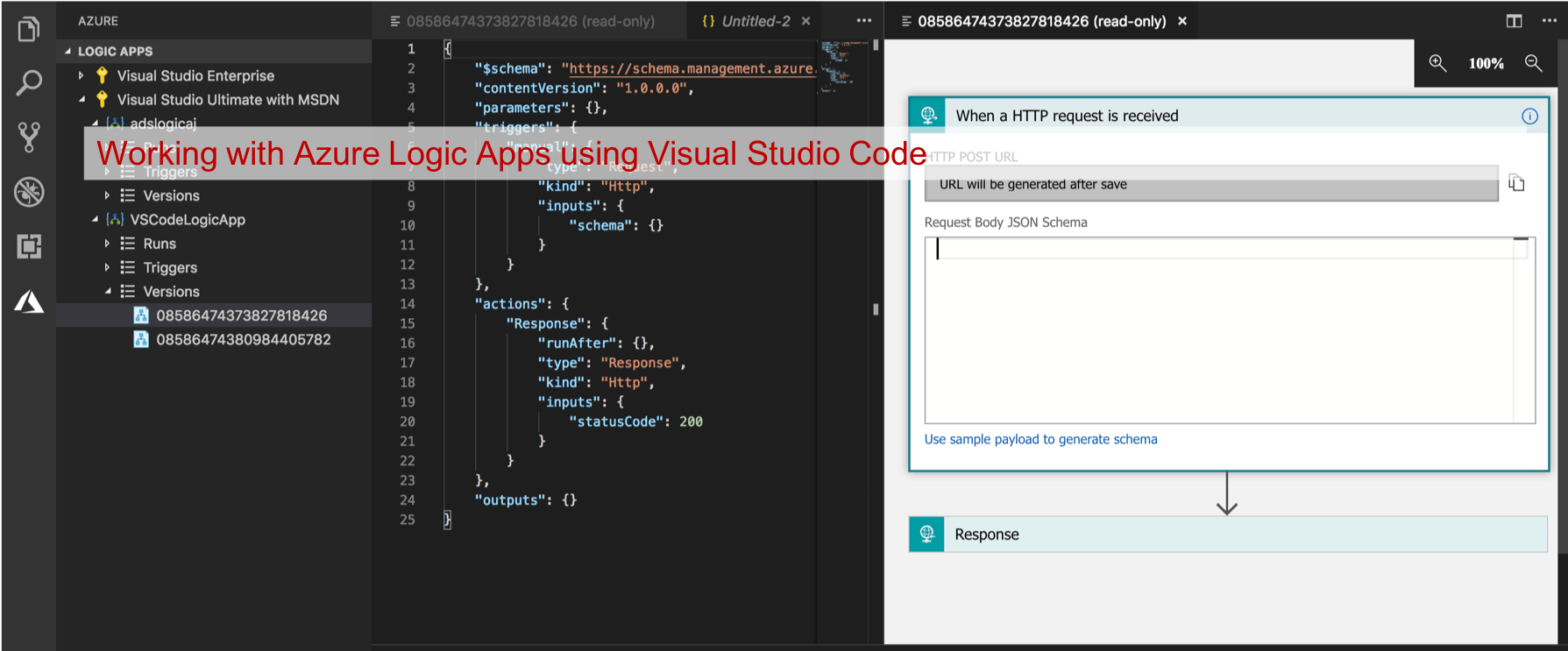 Working with Azure Logic Apps using Visual Studio Code - Daily .NET Tips