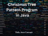Christmas Tree Pattern Program Daily Java Concept