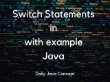 Switch Statement In Java Daily Java Concept