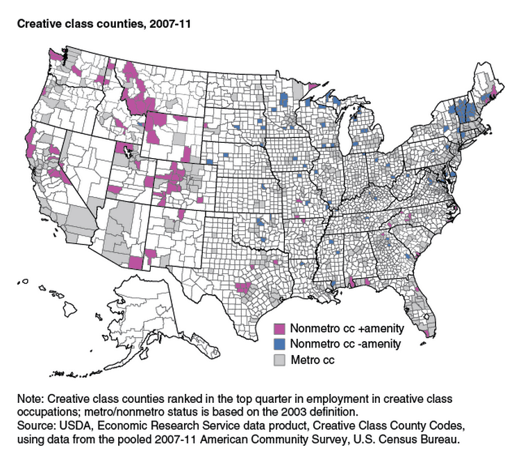 Creative-Class Counties and the Recovery | The Daily Yonder