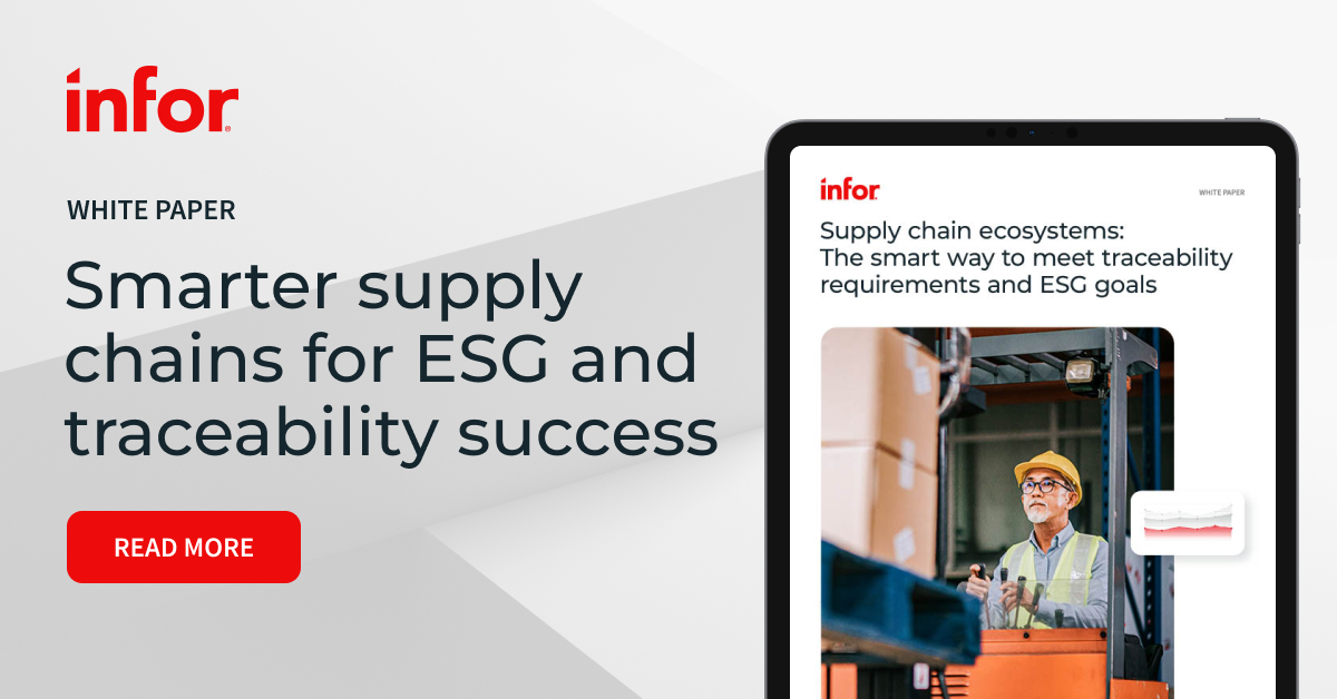 Smarter Supply Chain For Esg White Paper Infor