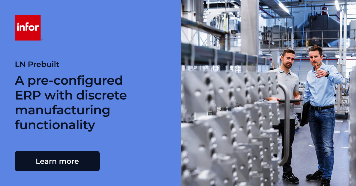 Infor Prebuilt Erp For Make To Stock Manufacturers Brochure Infor Ln