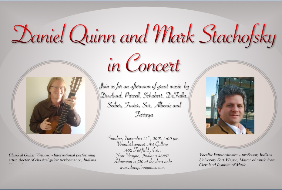 Dan and Mark Stachofsky in Fort Wayne November 22nd | Daniel Quinn