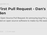 My First Pull Request Dan S Garden