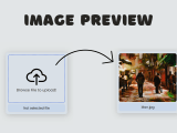 Create Image Preview Using Html Css And Javascript Dark Css