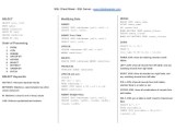 Sql Cheat Sheet Sql Server Download Printable Pdf Templateroller
