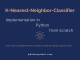 K Nearest Neighbor Algorithm Implementation In Python From Scratch