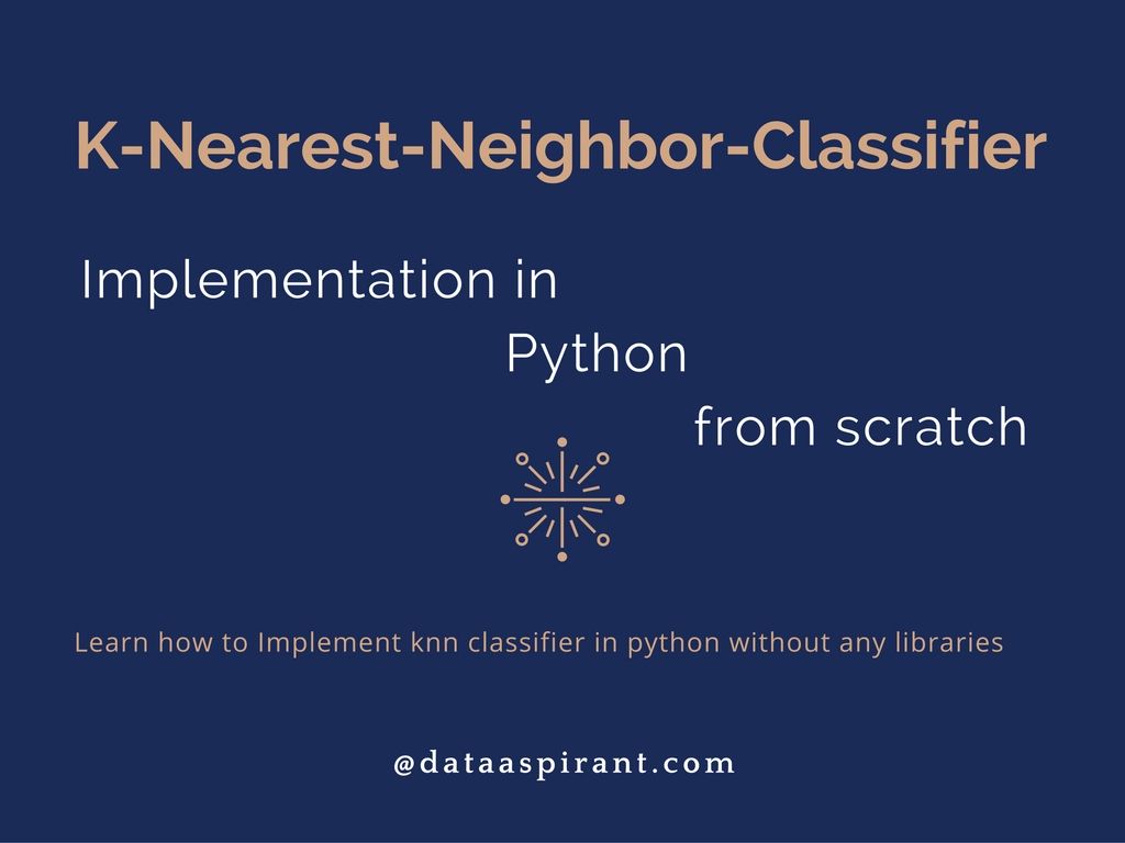 K Nearest Neighbor Algorithm Implementation In Python From Scratch Dataaspirant