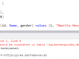 String Or Binary Data Would Be Truncated In Sql Server Databasefaqs