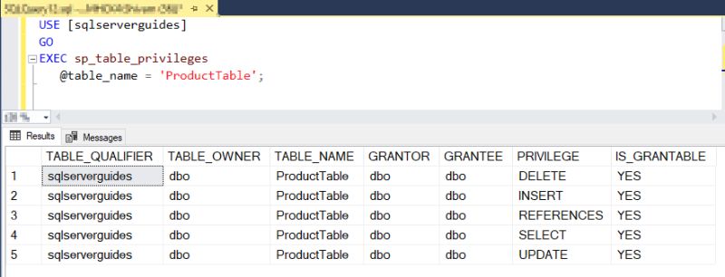 SQL Server check user permissions on table - DatabaseFAQs.com