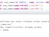 Postgresql Unique Constraint Databasefaqs