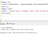 Exception Handling In Sql Server Databasefaqs