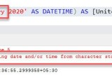 Conversion Failed When Converting Date Time From Character String In