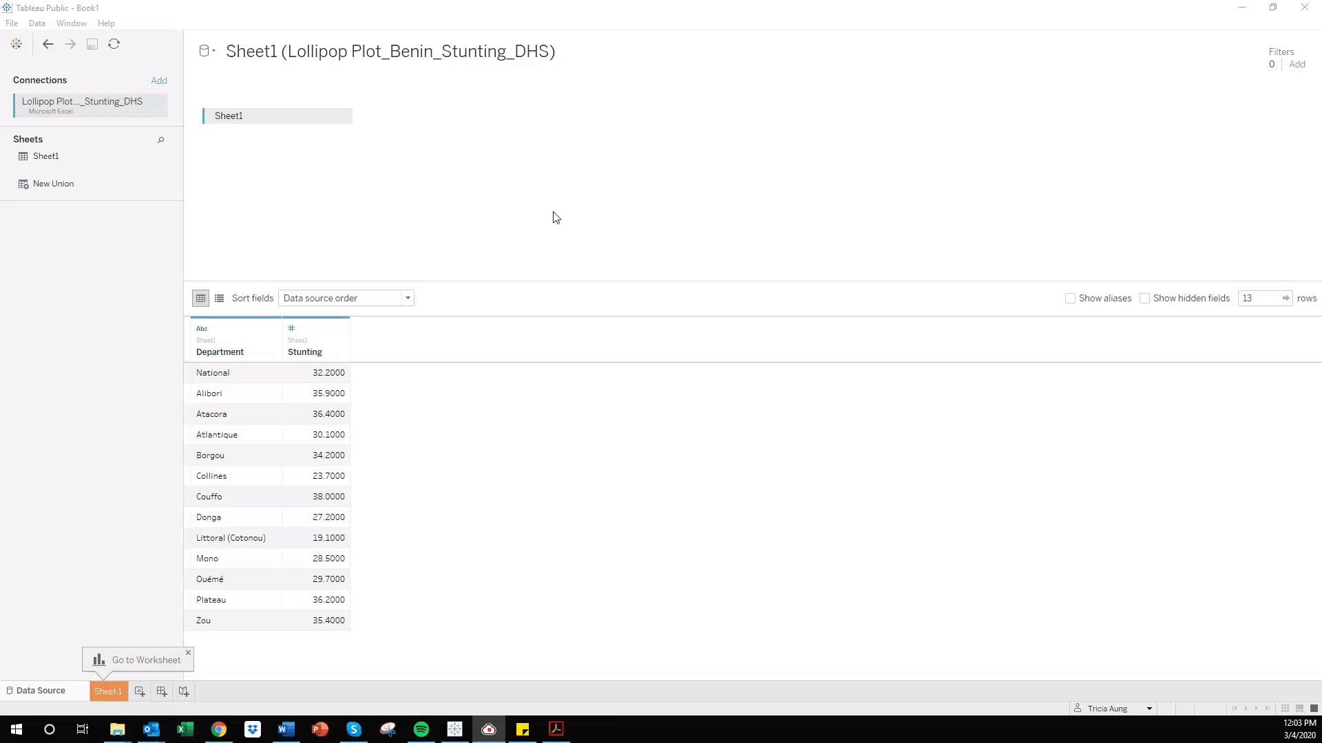 Lollipop Plot Tableau Tutorial