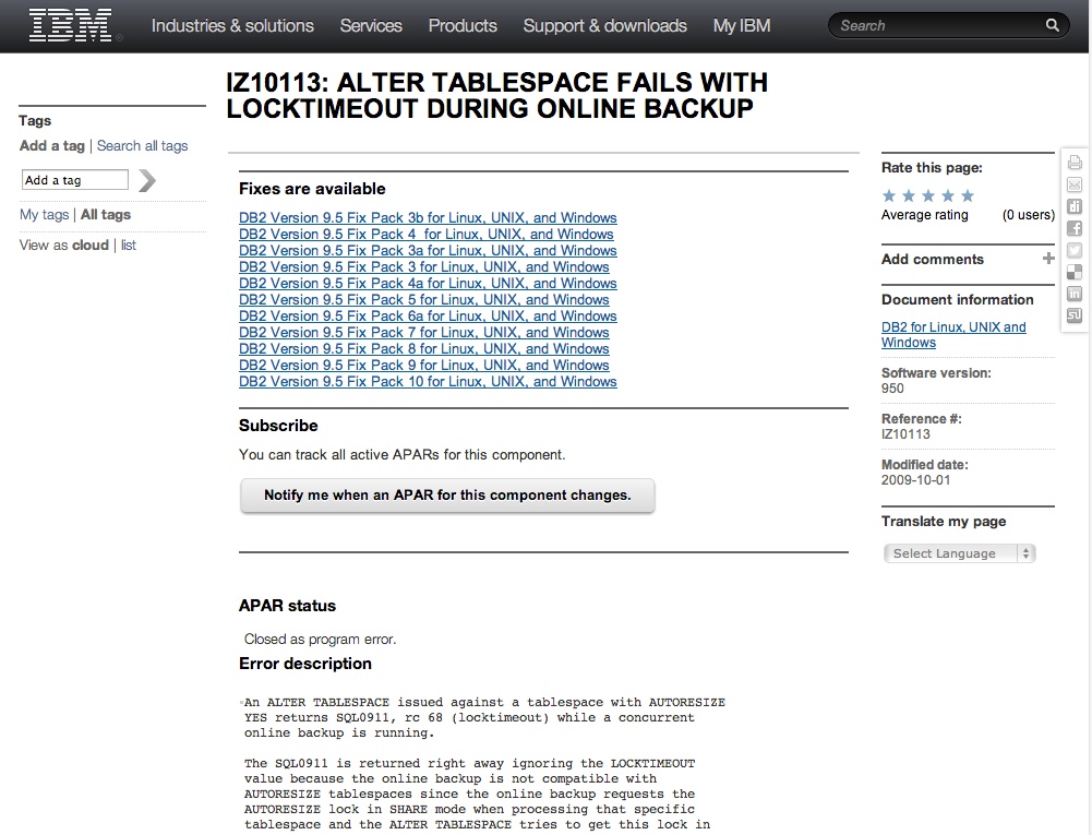 Tips for Using the IBM DB2 LUW Support Portal – DataGeek.blog