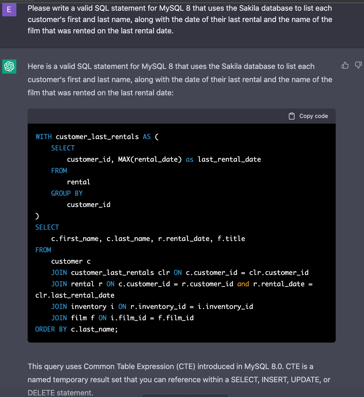 Using Chatgpt To Write Sql Datageekblog