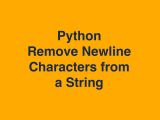 Python Remove Newline Character From String Datagy