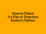 Python Check If A File Or Directory Exists Datagy