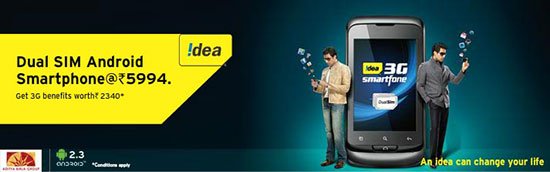 Idea Cellular launches Dual-SIM 3G Android smartphone ‘Idea ID 918 ...
