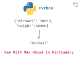 Get Key With Maximum Value In A Python Dictionary Data Science Parichay