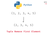 Python Remove First Element From Tuple Data Science Parichay