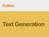 Text Generation With Python Datascience