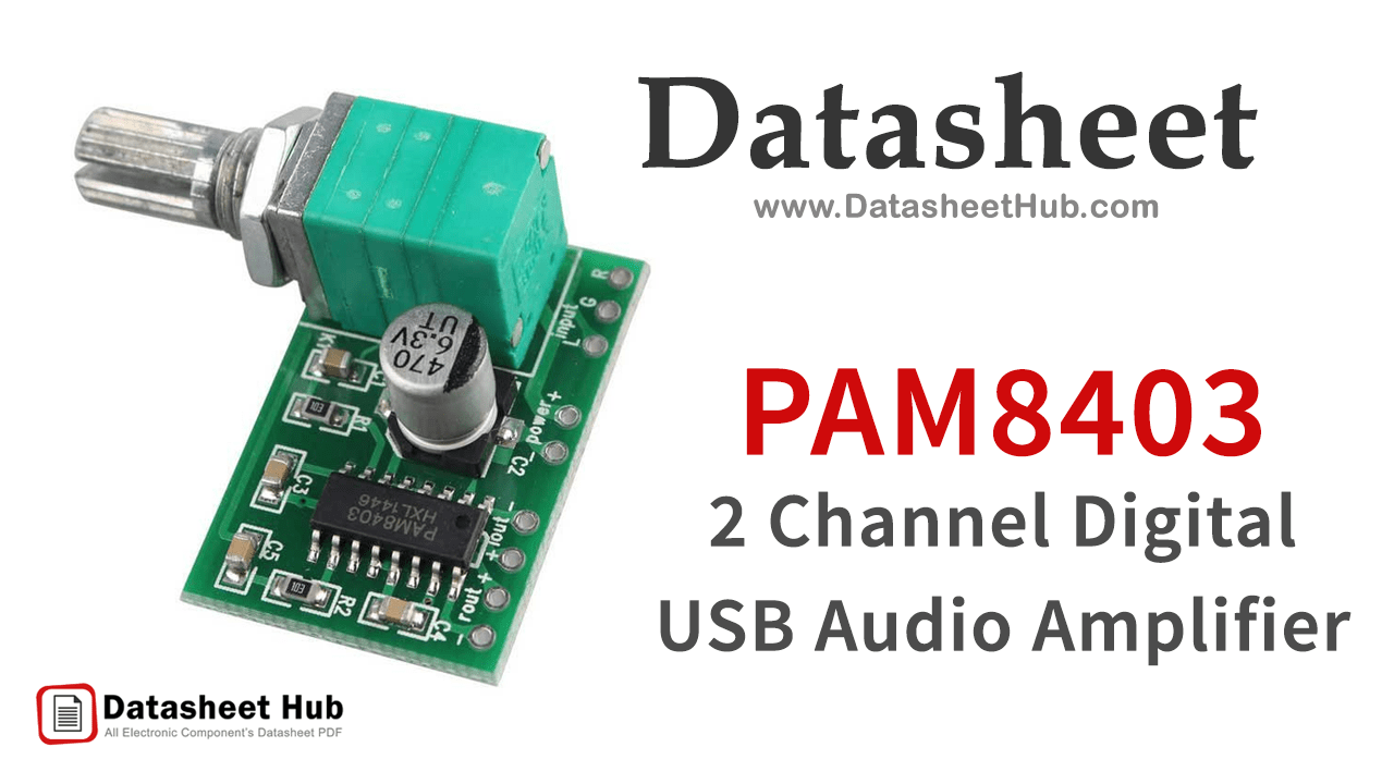 Mini 2 Channel Digital USB Audio Amplifier Board Module PAM8403 ...