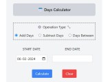 Days Calculator