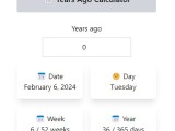 Years Ago Calculator