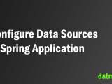 Configure Data Sources In Spring Application Datmt