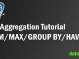 Sql Aggregation Tutorial Datmt