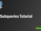 Sql Subqueries Tutorial Datmt