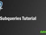 Sql Subqueries Tutorial Datmt