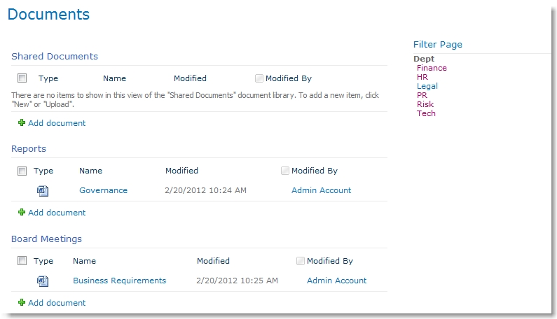 SharePoint Metadata: Filter Page Web Parts – David Lozzi